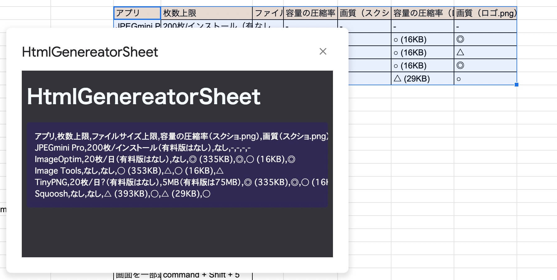 【Googleスプレッドシート、GAS】選択した範囲をcsvやtsvとして画面上に出力する | エンドルフィン風呂に浸かる。